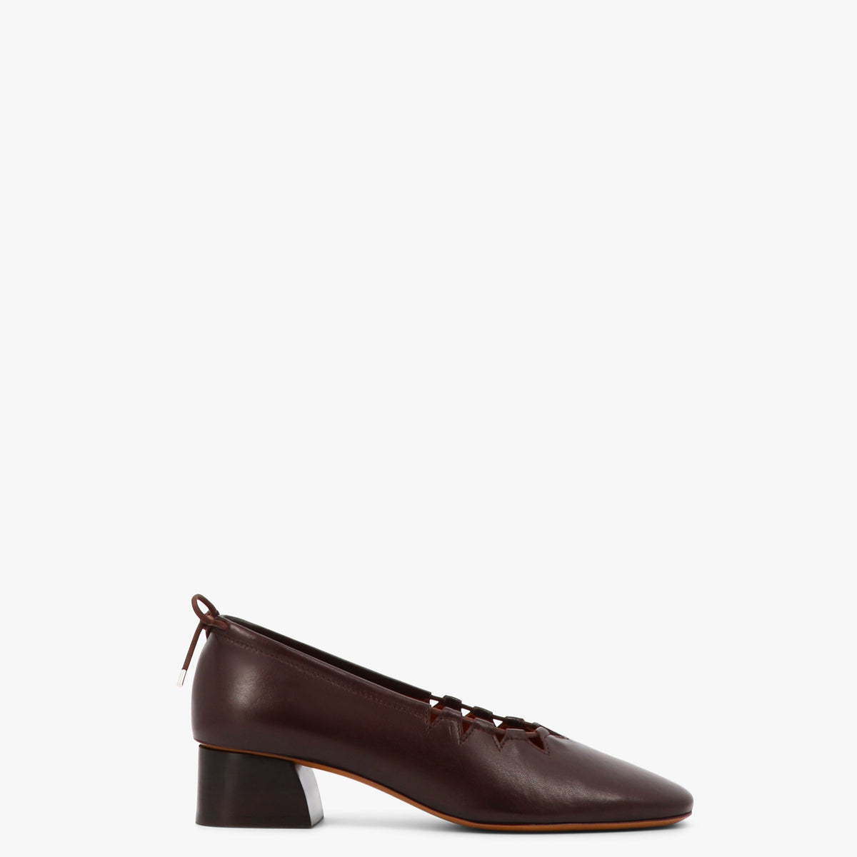 Ballerine Moune - Cuir Marron – Socque Paris